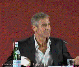 Gif animado George Clooney - Aqui hay humor